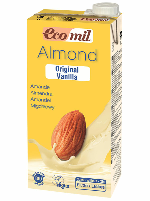 Vanilla Almond Drink, Organic 1 Litre (Ecomil) | Healthy Supplies