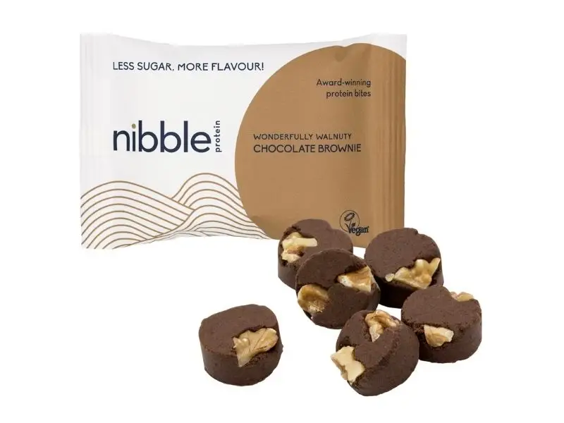 Walnut Chocolate Brownie Protein Bites 24g (Nibble) | Healthy Supplies