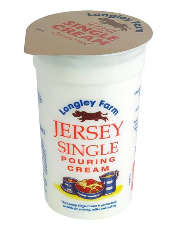 Single Pouring Cream 250ml (Longley Farm) | Healthy Supplies