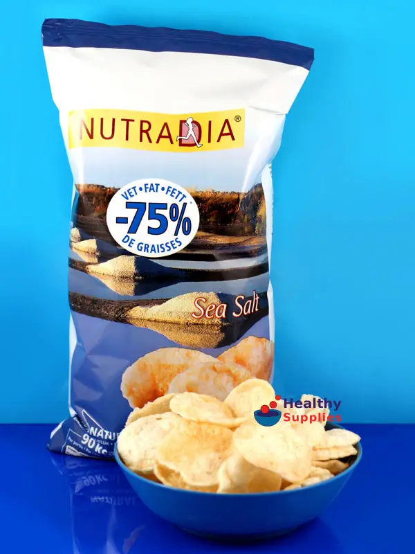 Ready Salted Crisps 85g - 75% less fat (Nutradia) | Healthy Supplies