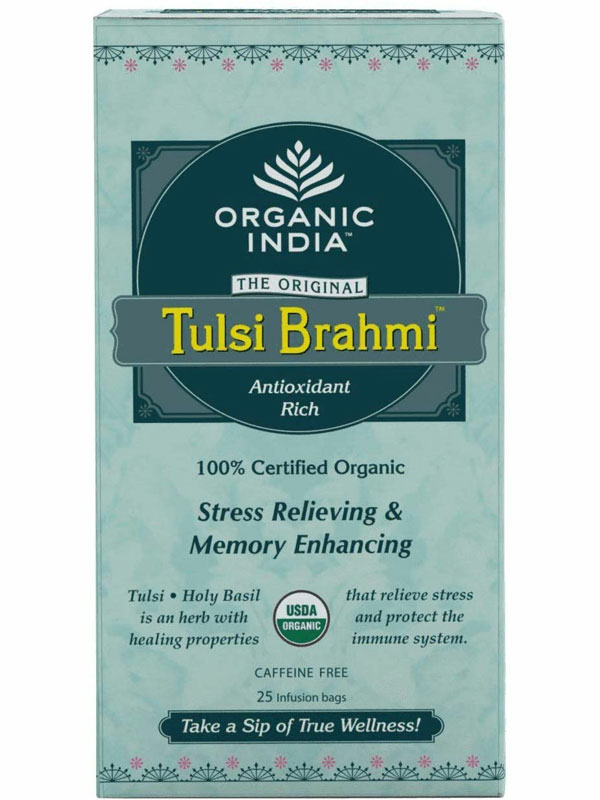 Tulsi Brahmi Tea, Organic 25 Bags (Organic India) | Healthy Supplies