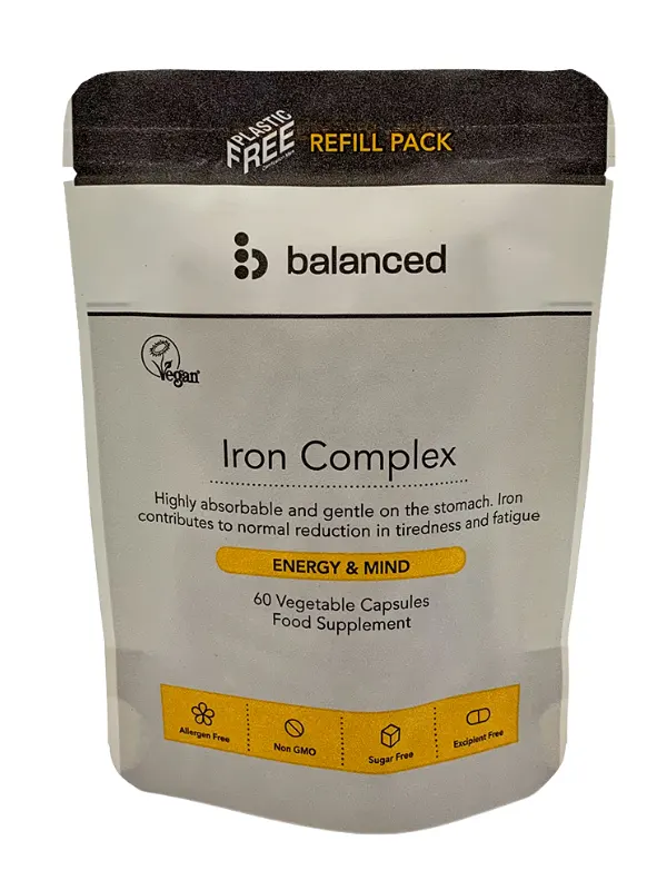 Iron Complex Refill Pouch 60 Capsules (Balanced) | Healthy Supplies