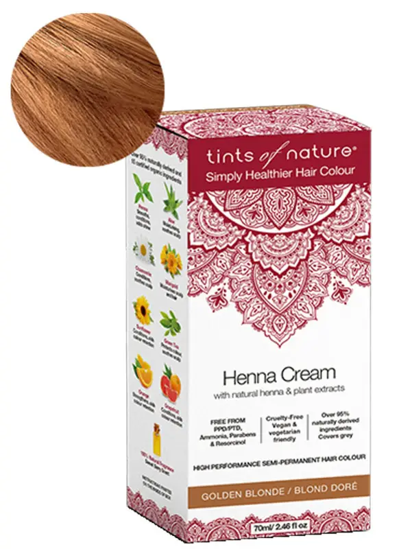Henna Cream Golden Blonde 70ml (Tints of Nature) | Healthy Supplies