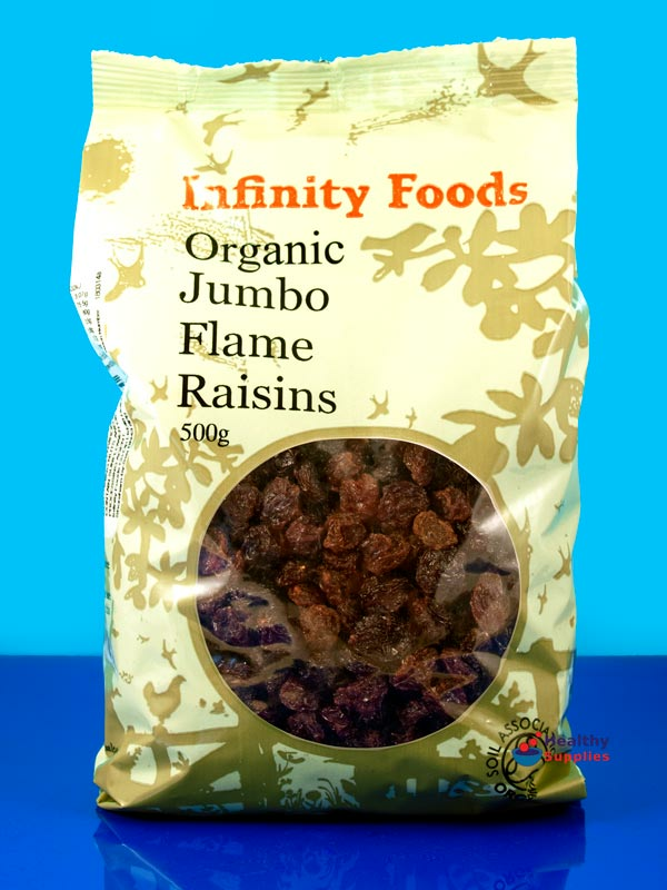 Flame Raisins, Organic 500g (Infinity Foods) | Healthy Supplies
