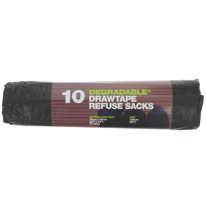 Refuse Sack Drawtape 70L (D2w) | Healthy Supplies