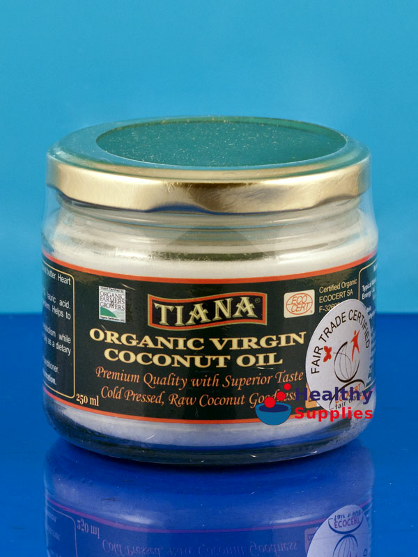 Virgin Coconut Oil, Organic 250ml (Tiana) | Healthy Supplies