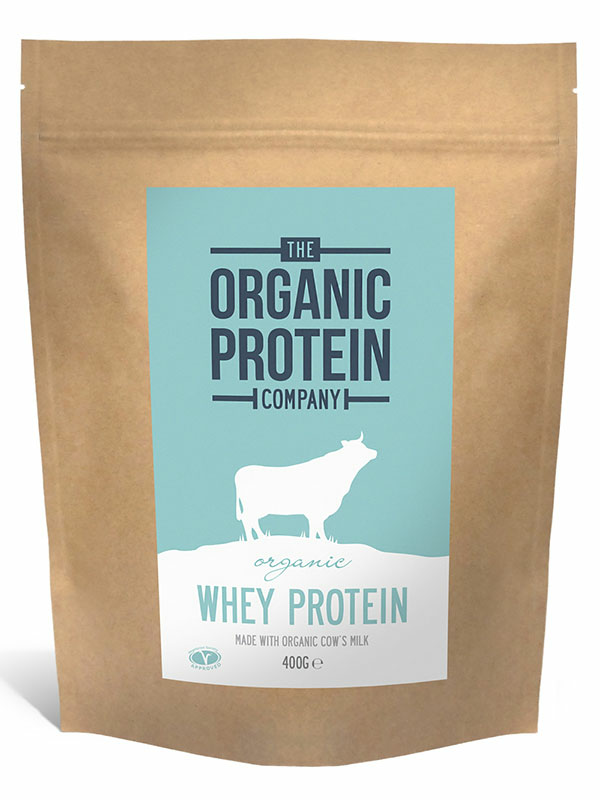 Whey Protein Powder, Organic 400g (The Organic Protein Company ...