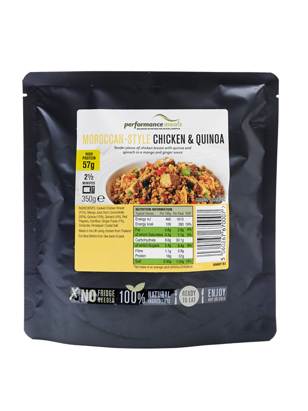 Moroccan Style Chicken Meal 350g (Performance Meals) | Healthy Supplies