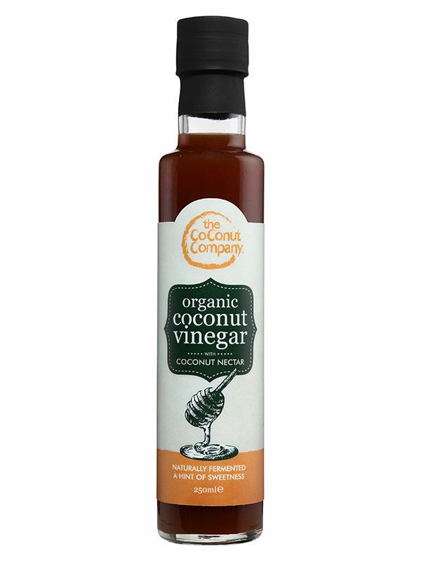 Coconut Vinegar with Coconut Nectar, Organic 250ml (The Coconut Company ...