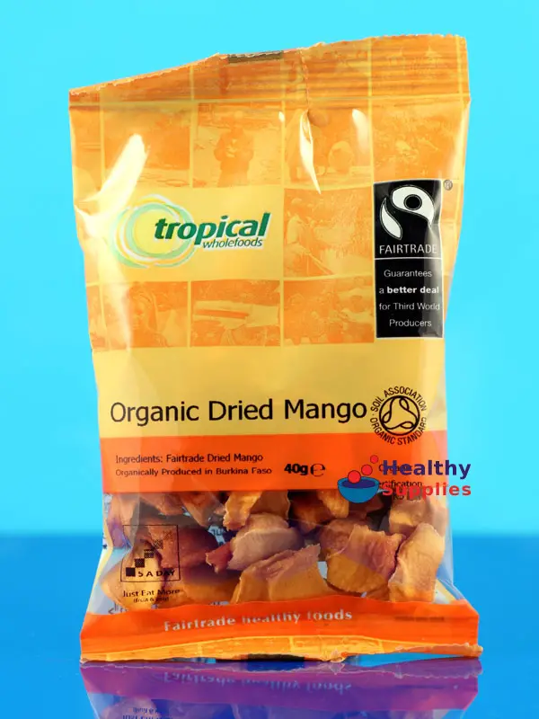 Tropical Wholefoods Organic Mango Snack Pack 40g | Healthy Supplies