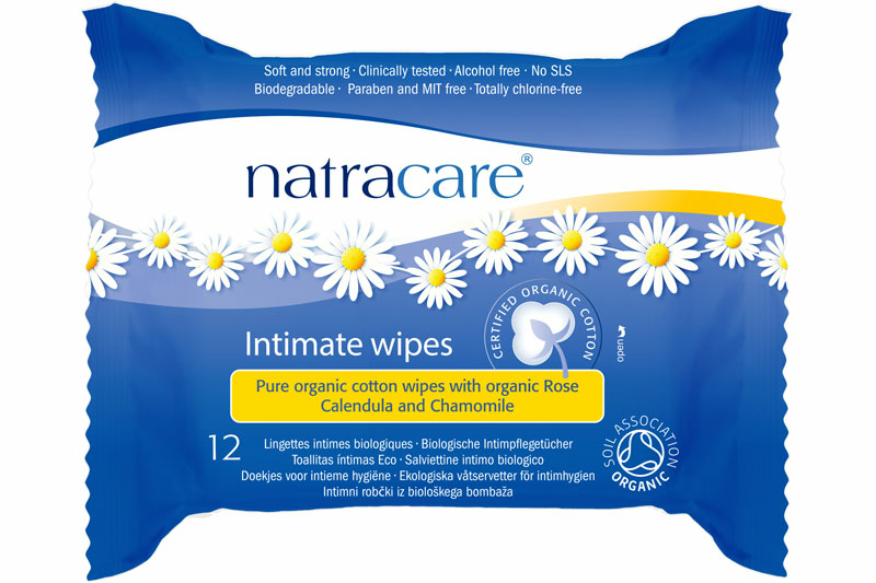 CLEARANCE Organic Cotton Intimate Wipes x12 wipes (SALE) | Healthy Supplies