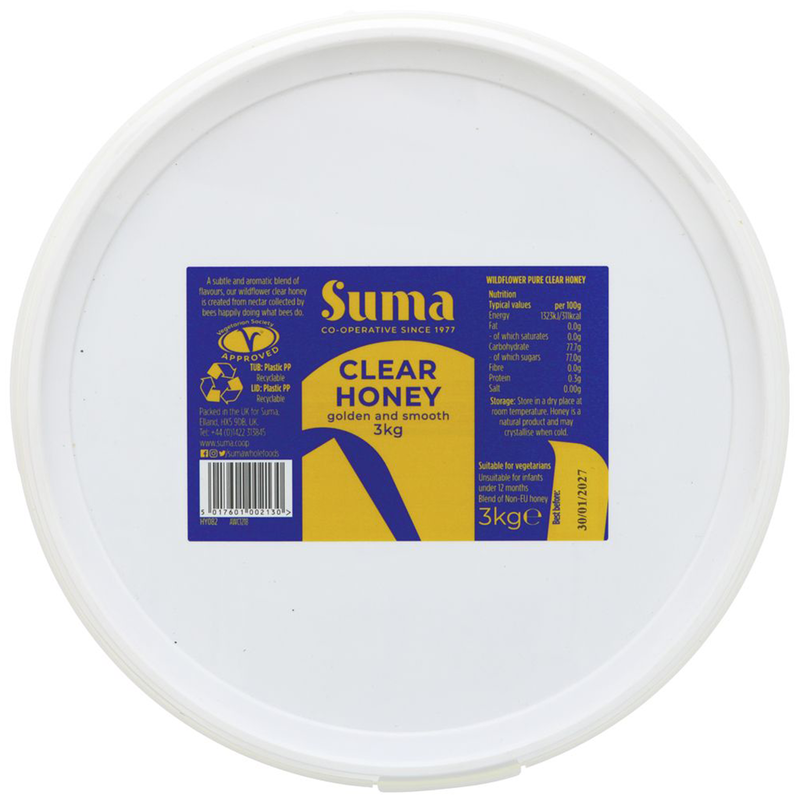 Wildflower Pure Clear Honey 3kg (Suma) | Healthy Supplies