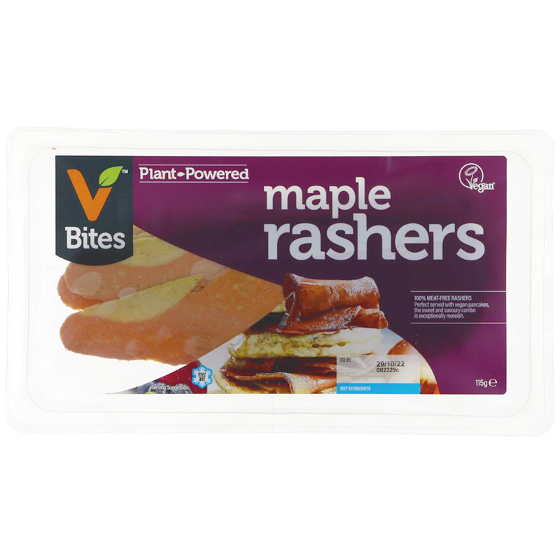 Meat Free Maple Flavoured Rashers 115g (VBites) | Healthy Supplies