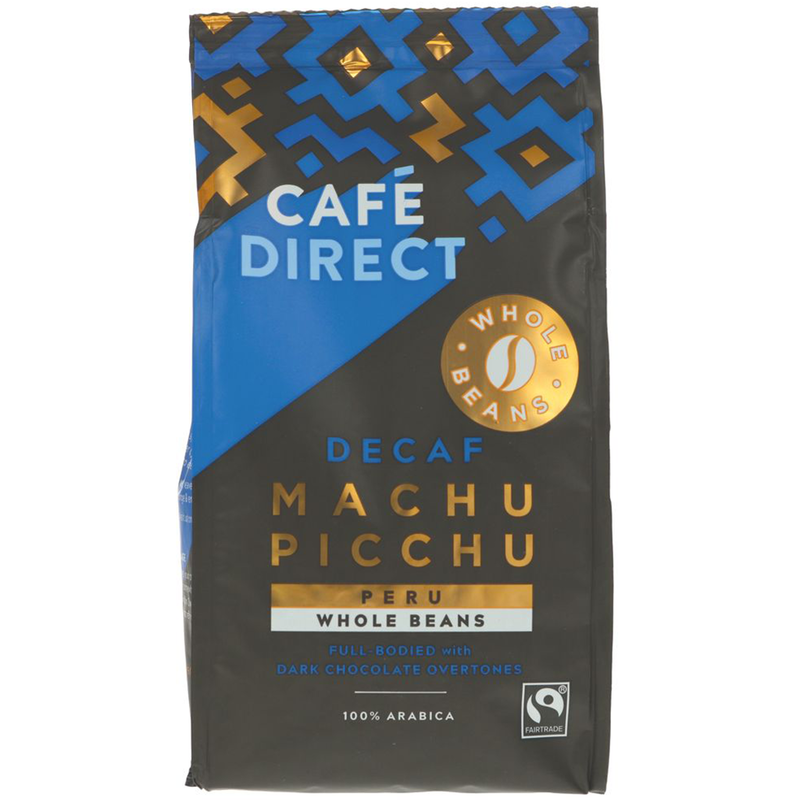 Machu Picchu Decaf Coffee Beans 227g (Cafedirect) | Healthy Supplies