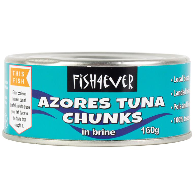 Azores Skipjack Tuna Chunks in Brine 160g (Fish4Ever) | Healthy Supplies