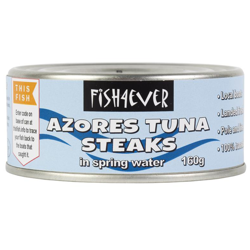 Skipjack Tuna Steaks in Spring Water 160g (Fish4Ever) | Healthy Supplies