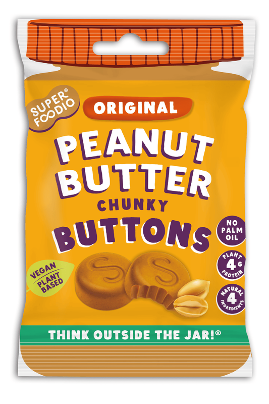 Original Peanut Butter Buttons 20g (Superfoodio) | Healthy Supplies