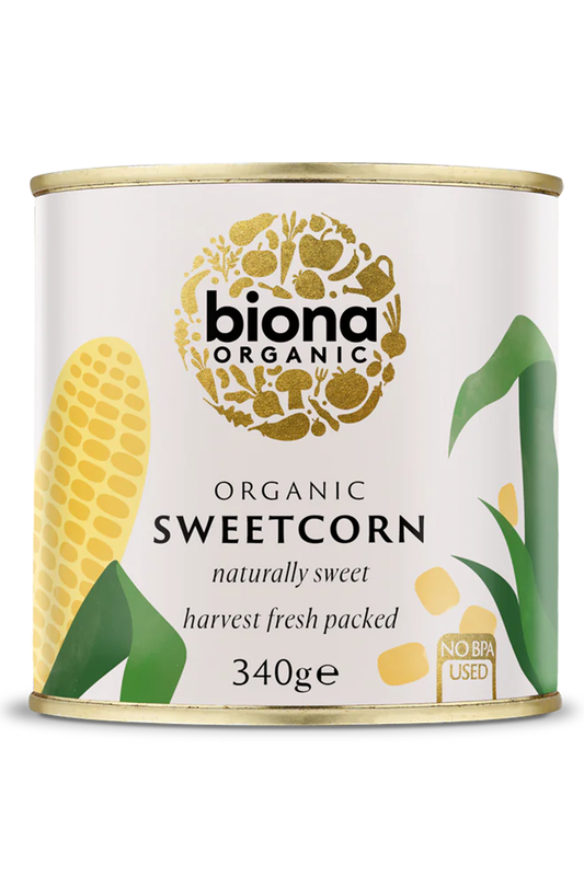 Organic Sweetcorn 340g (Biona) | Healthy Supplies