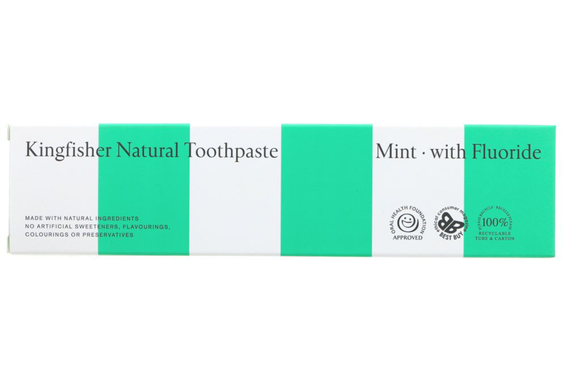 Mint with Fluoride Toothpaste 100ml (Kingfisher) | Healthy Supplies