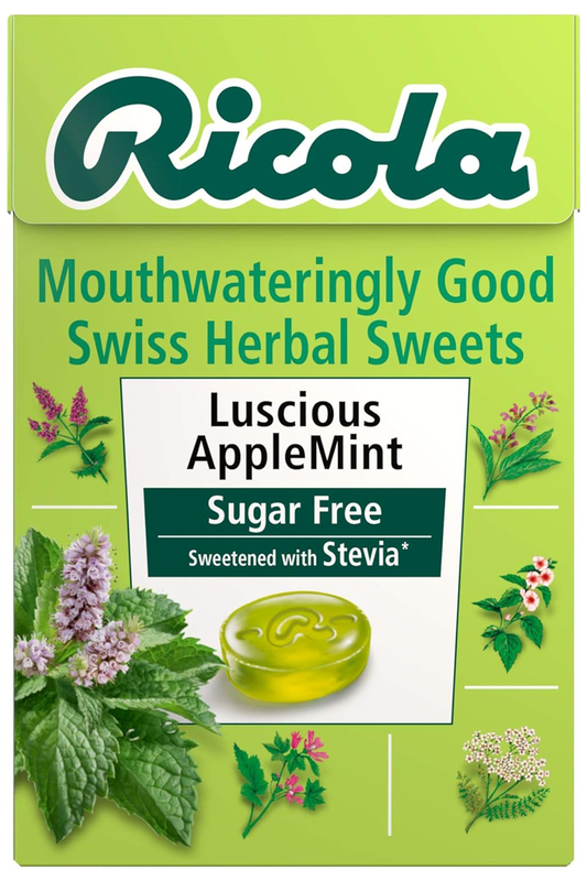 Apple Mint Sugar Free Sweets 45g (Ricola) | Healthy Supplies