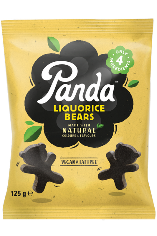 Natural Liquorice Bears 125g (Panda) | Healthy Supplies