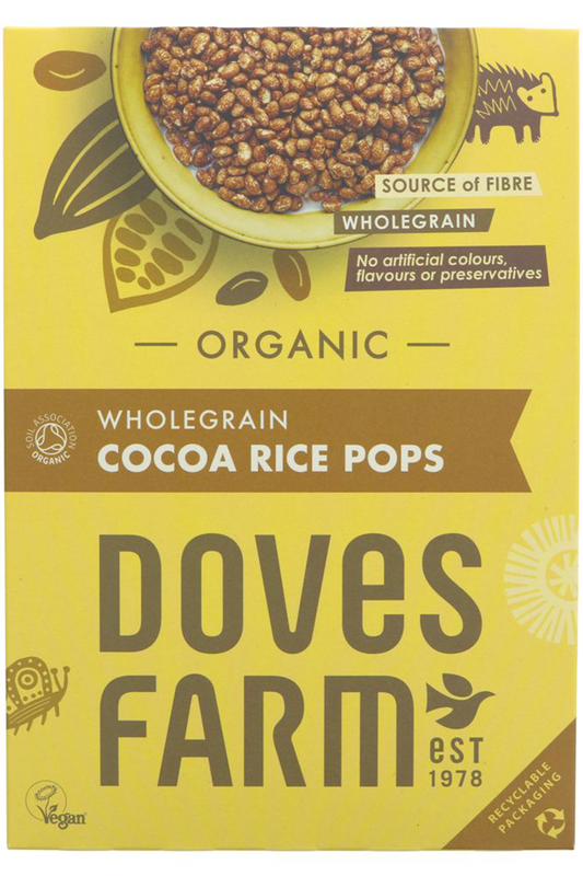Organic Cocoa Rice Pops 300g (Doves Farm) | Healthy Supplies