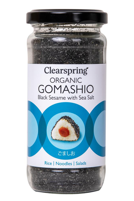 Organic Gomashio Black Sesame Seeds with Sea Salt 100g (Clearspring ...