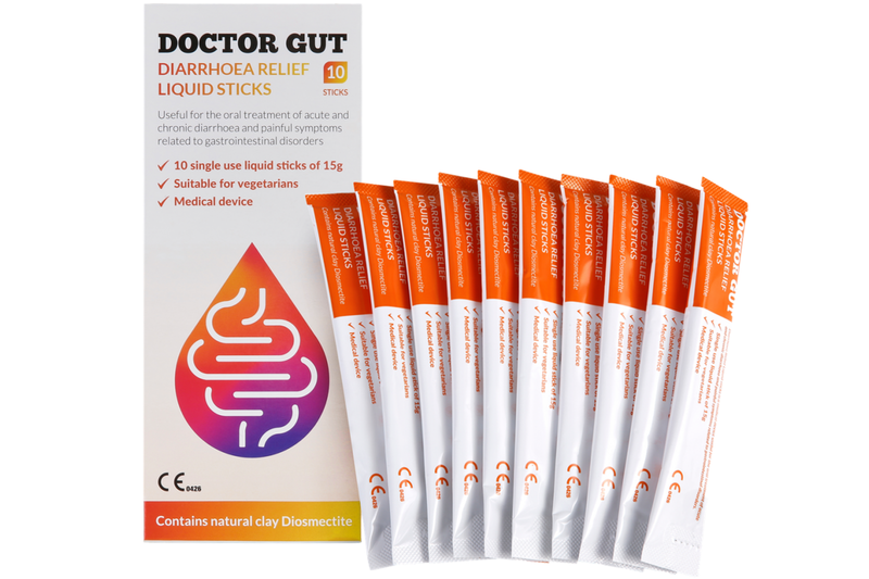 Diarrhoea Relief Liquid Sticks x 10 (Doctor Gut) | Healthy Supplies