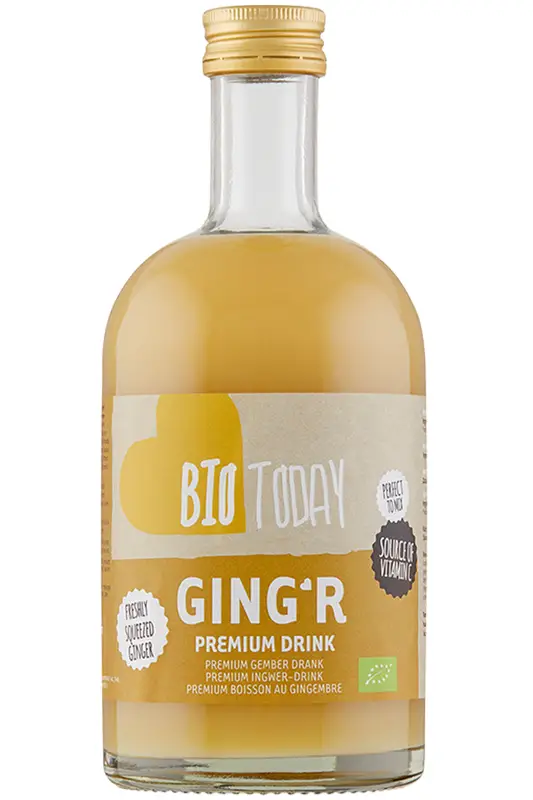 Organic Premium Ginger Drink 500ml (BioToday) | Healthy Supplies