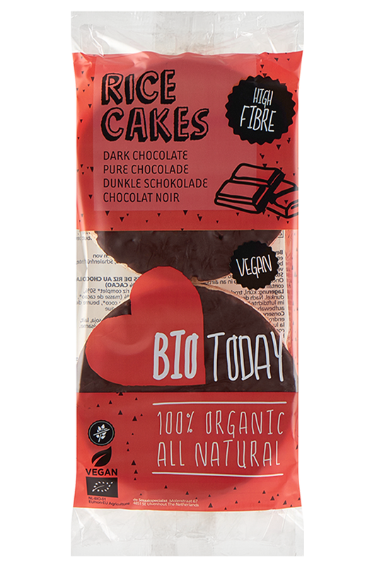 Organic Dark Chocolate Rice Cakes 100g (BioToday) | Healthy Supplies
