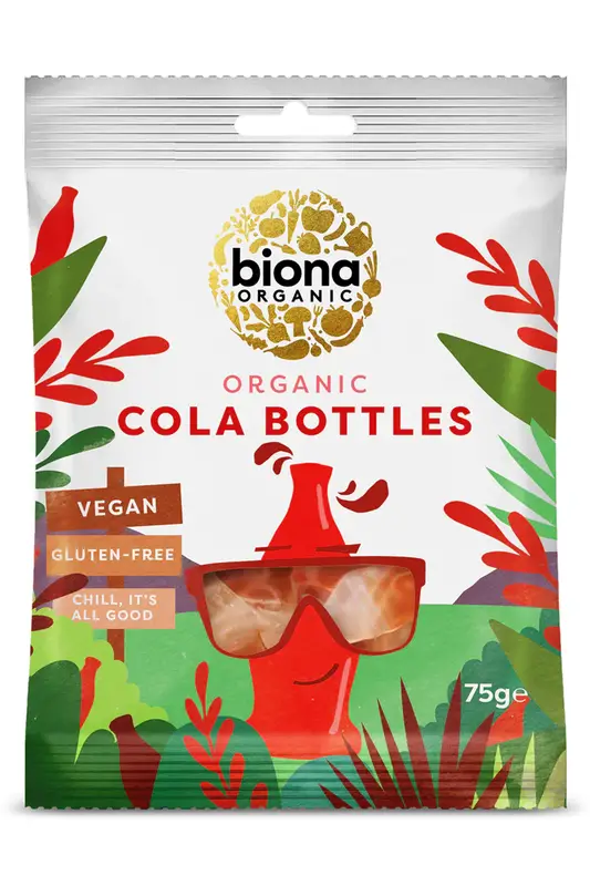 Organic Cool Cola Bottles 75g (Biona) | Healthy Supplies
