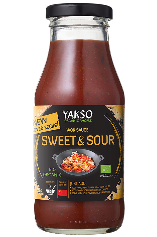 Organic Sweet & Sour Wok Sauce 240ml (Yakso) | Healthy Supplies