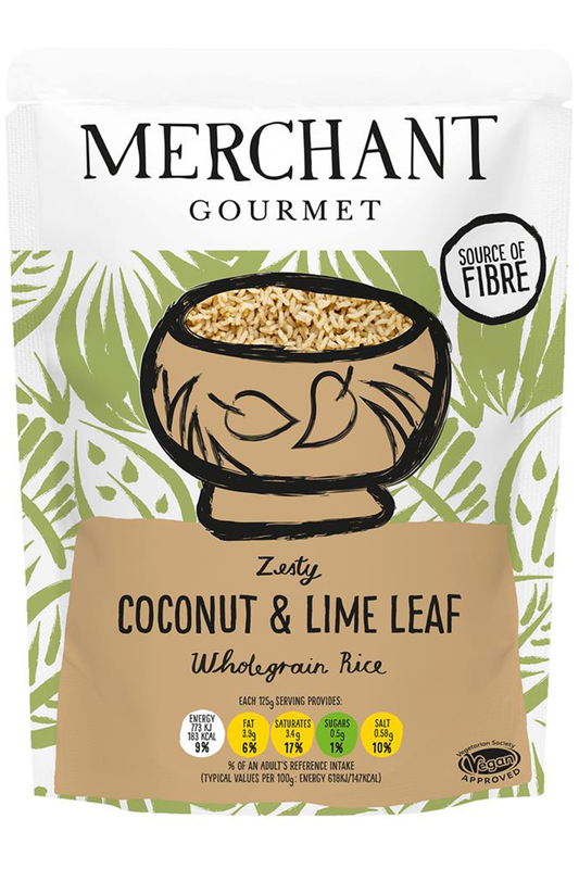 Coconut & Lime Leaf Rice 250g (Merchant Gourmet) | Healthy Supplies
