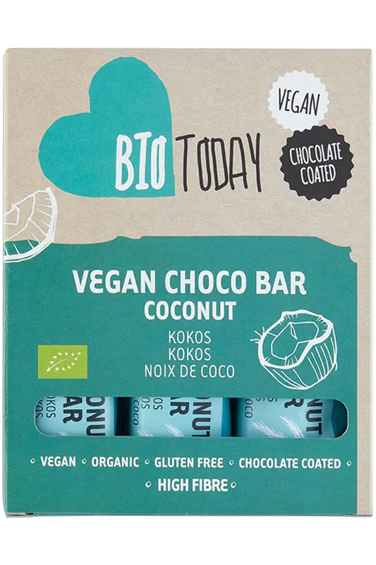 Organic Coconut Bar Multipack 120g (BioToday) | Healthy Supplies