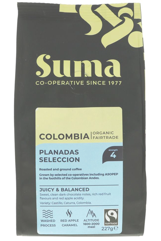 Organic Colombia Ground Coffee 227g (Suma) | Healthy Supplies