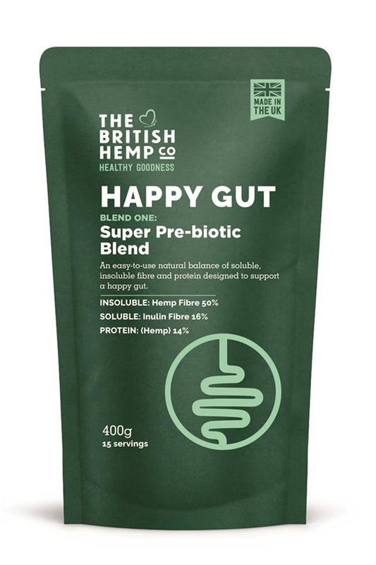 Happy Gut Super Prebiotic Blend 400g (British Hemp Co) | Healthy Supplies