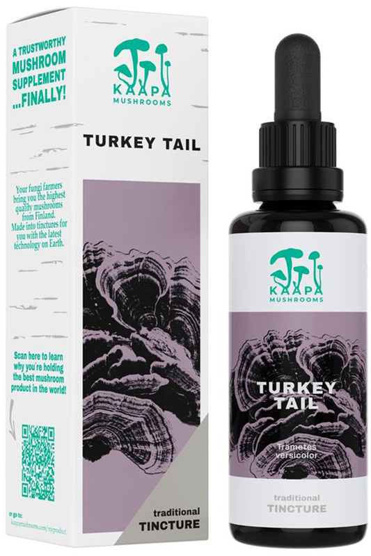 Organic Turkey Tail Mushroom Extract Tincture 50ml (Kaapa Mushrooms ...