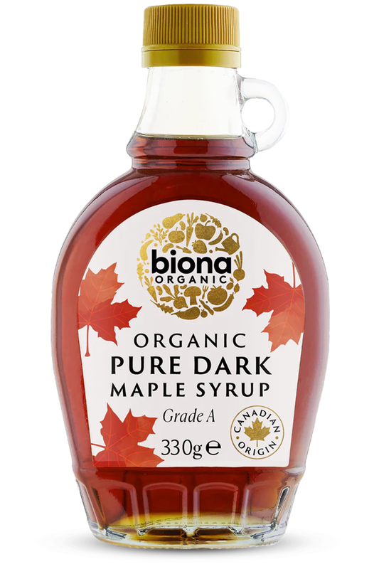 Organic Pure Maple Syrup Dark Grade A 330g (Biona) | Healthy Supplies