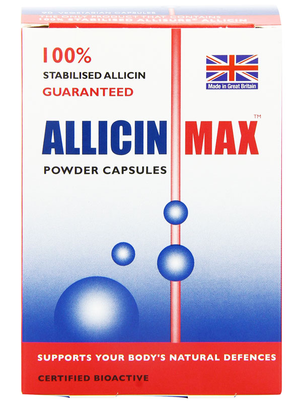 100% Pure Allicin, 90 Capsules (Allicinmax) | Healthy Supplies