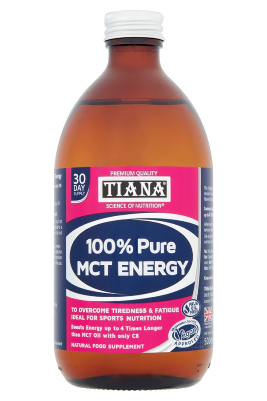 High Strength 100% Pure MCT Energy 500ml (Tiana) | Healthy Supplies