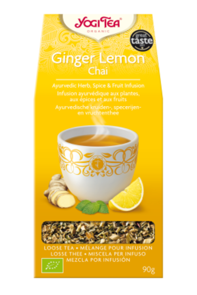 Ginger, Lemon and Chai Loose Tea 90g, Organic (Yogi Tea) | Healthy Supplies