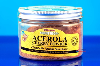 Acerola Cherry Powder 70g, Organic (Of The Earth) - HealthySupplies.co ...