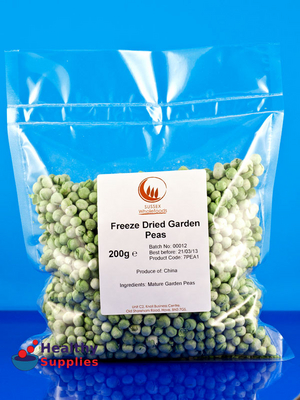 Freeze Dried Garden Peas 200g Sussex Wholefoods - HealthySupplies.co.uk ...