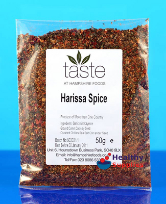 Harissa Spice Mix 50g (Hampshire Foods) - HealthySupplies.co.uk. Buy ...