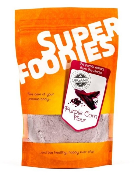 Purple Corn Flour, Organic 100g (Superfoodies) - HealthySupplies.co.uk ...