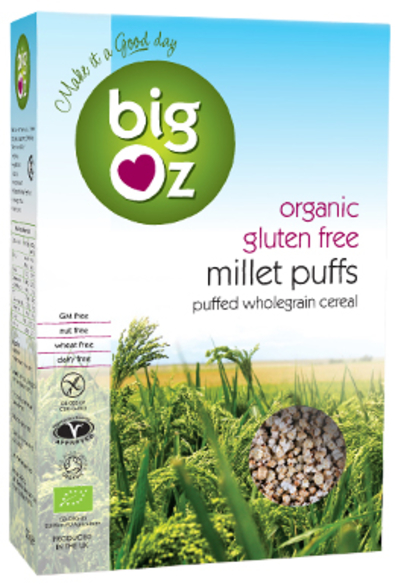 Millet Puffs - Puffed Millet 225g, Organic (Big Oz) - HealthySupplies ...