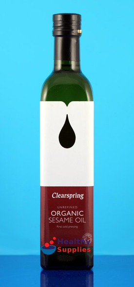 Clearspring Organic Sesame Oil 500ml - HealthySupplies.co.uk. Buy Online.