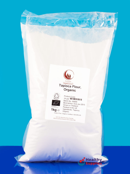 Tapioca Flour, Organic 1kg (Sussex Wholefoods) - HealthySupplies.co.uk ...