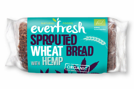 Sprouted Wheat Bread with Hemp, Organic 400g (Everfresh Natural Foods ...