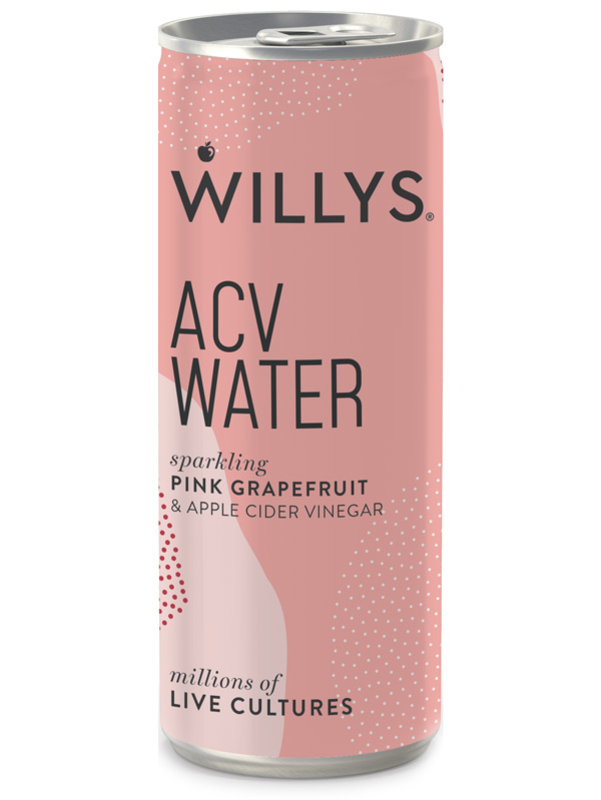 ACV Water Sparkling Pink Grapefruit 250ml (Willy's) | Healthy Supplies